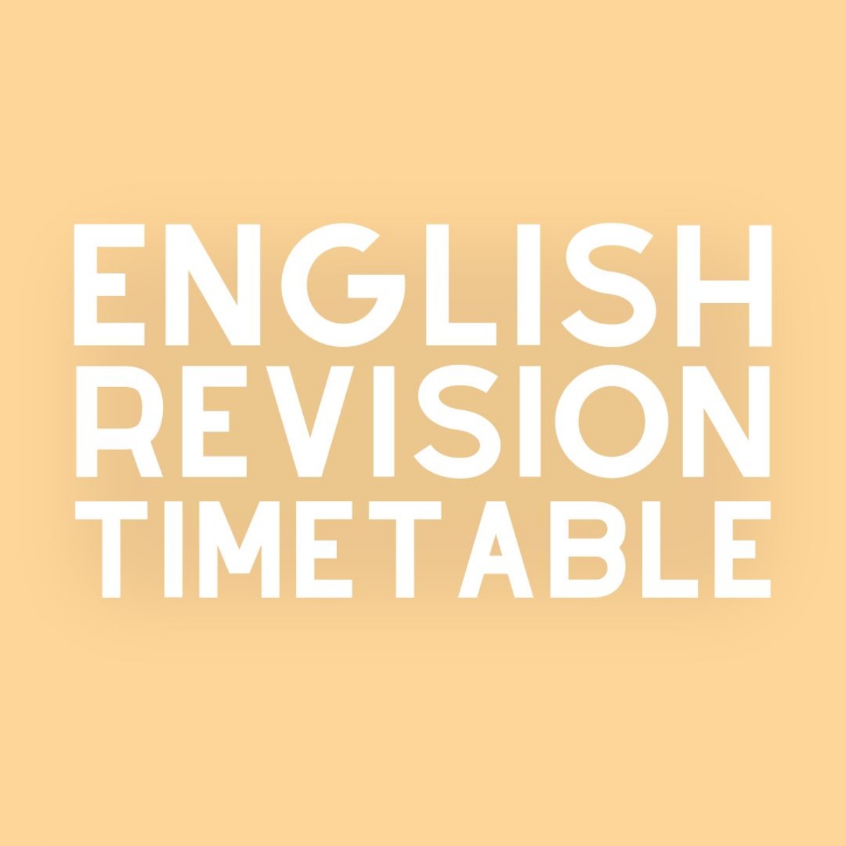 The Mosslands School - English Revision Timetable 23/24